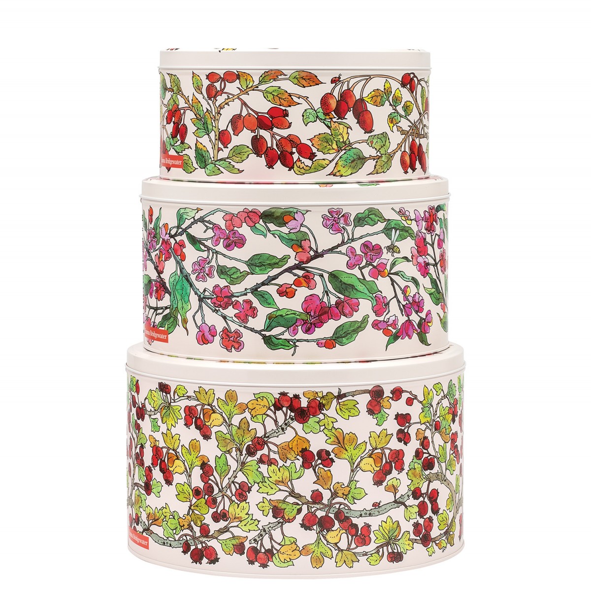 Shop Wholesale Birds In Hedgerow Large Round Set of 3 Tins Online | Australia